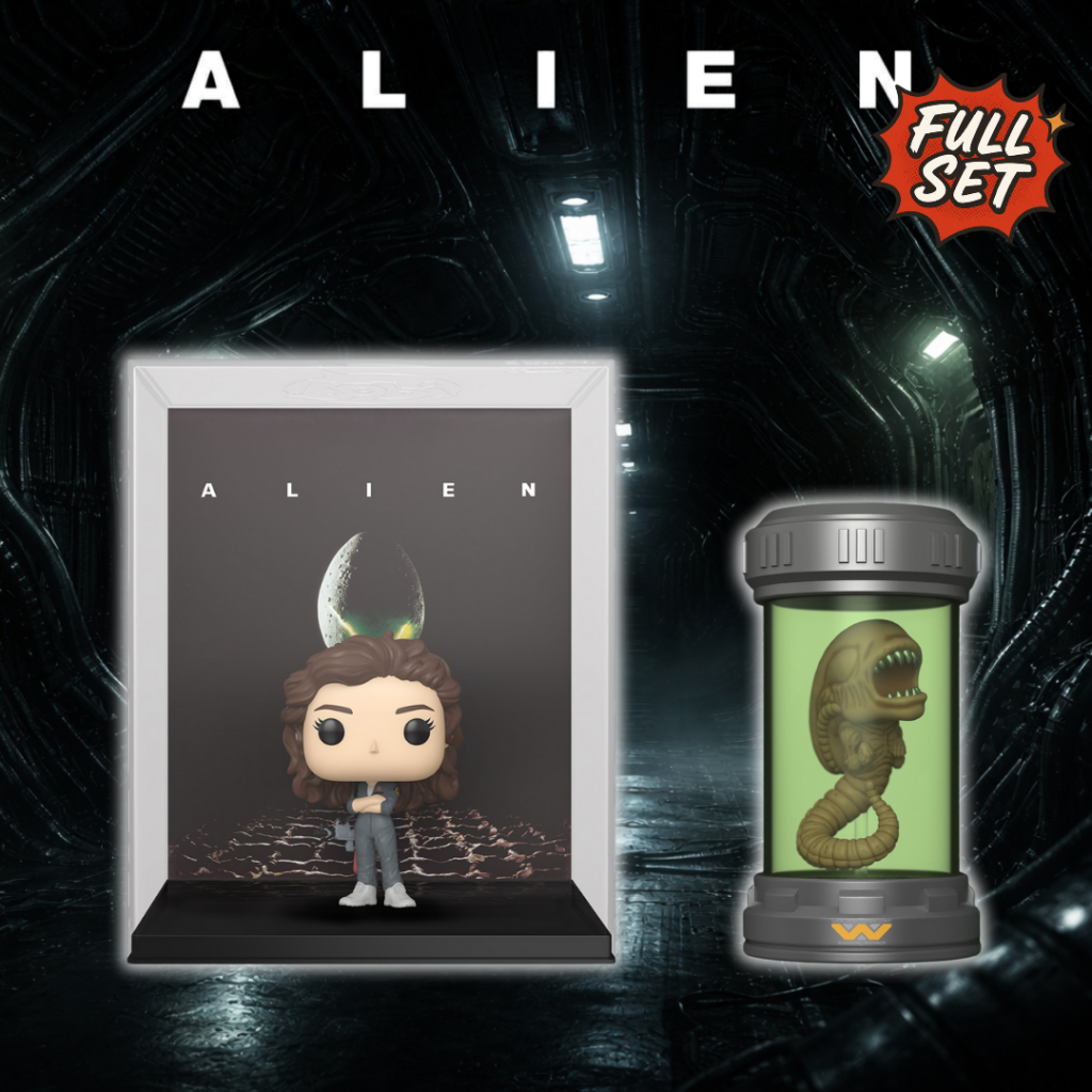Funko Pop Alien - Full Set Poster + Light Up - La Geekerie